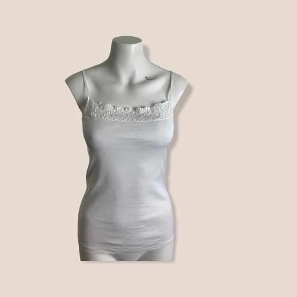 Hanro | Intimates & Sleepwear | Hanro Camisole White Lace Tank Small ...